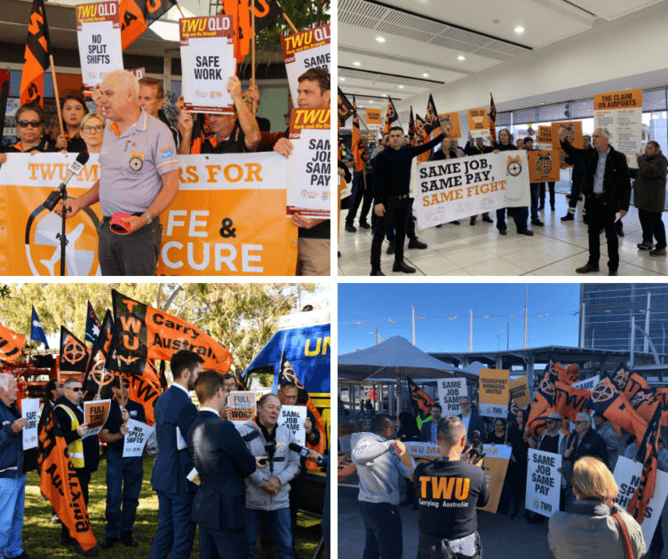 PHOTOS & VIDEOS OF AIRPORT PROTESTS - Transport Workers’ Union